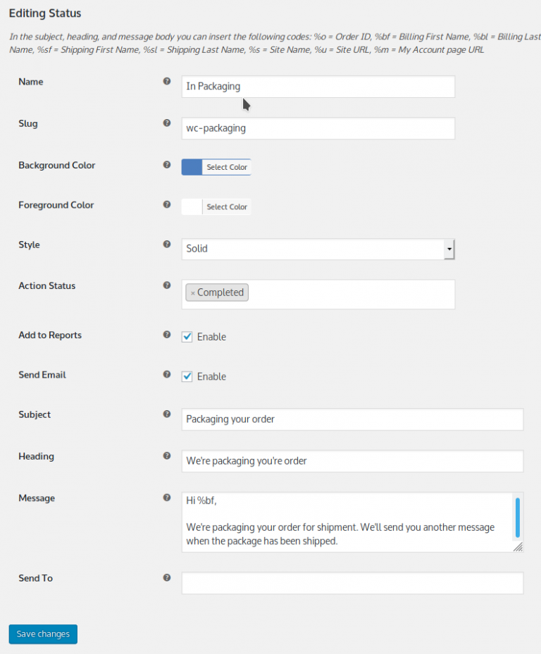 WooCommerce Order Status Manager